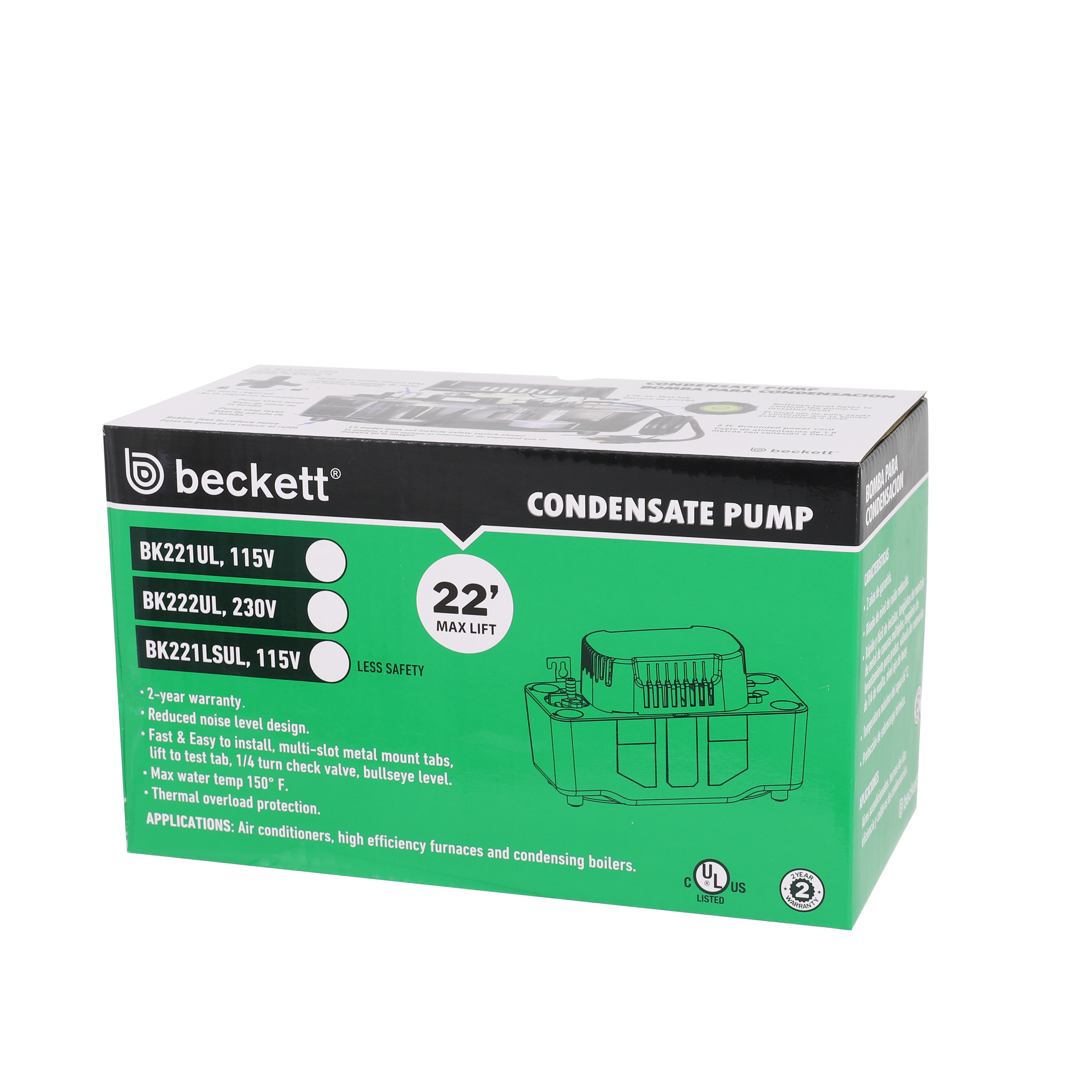 BK171UL/CB151UL Replacement Beckett Condensate Pump 115v – Filterace