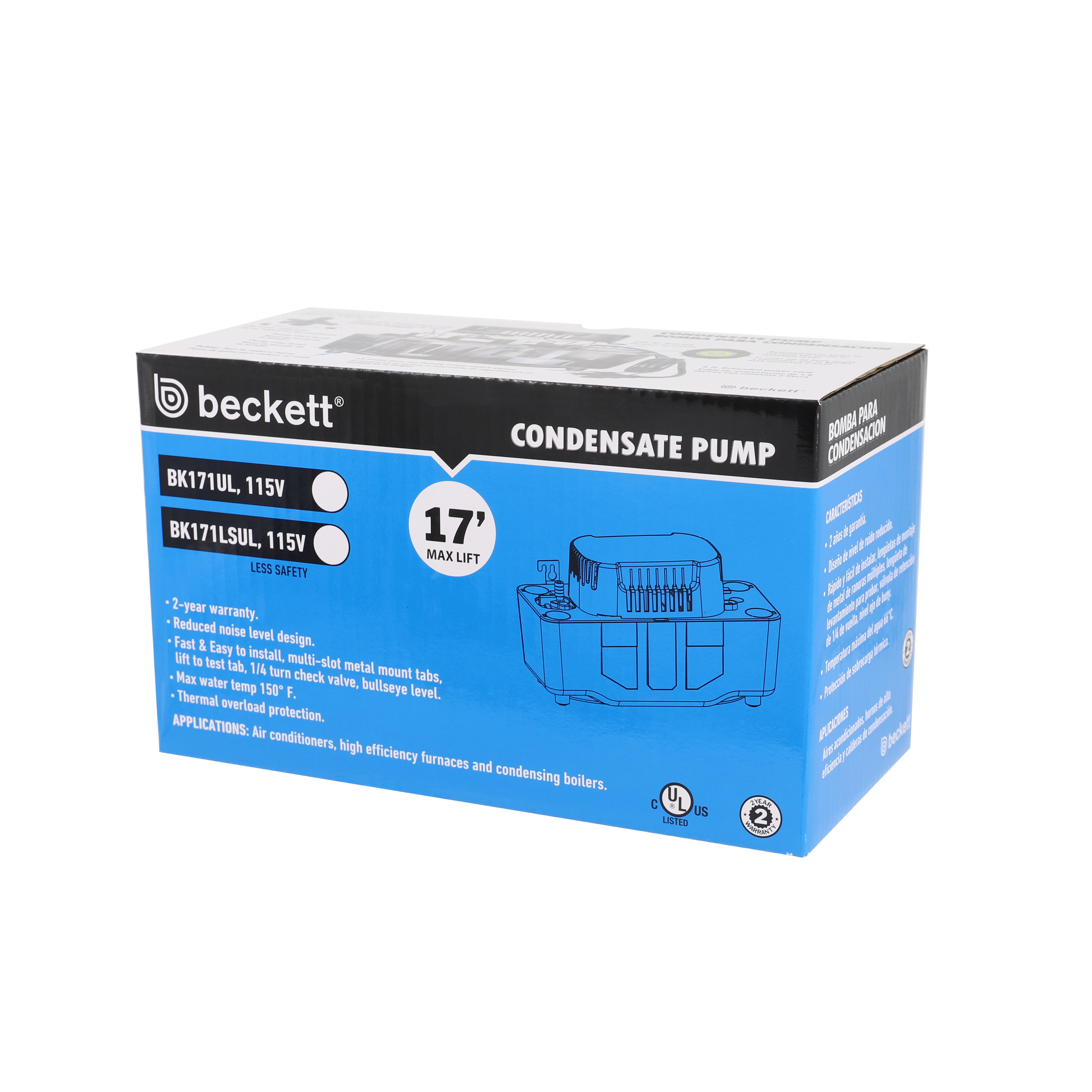 CB151UL /BK171UL Beckett Condensate Pump 115 Volt – Filterace